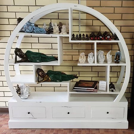 Round Bookcase - Bali Bazaar