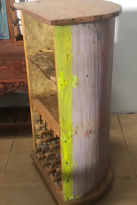 Solid Teak 15 Bottle Wine Storage Rack - Bali Bazaar