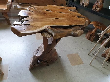 Teak Root Bar Table - Bali Bazaar