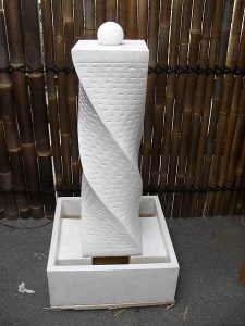 Water Feature Twist Stand With Ball - Bali Bazaar