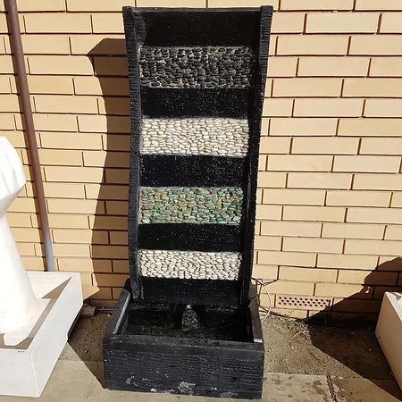 Water Feature Weave With Pebbles - Bali Bazaar